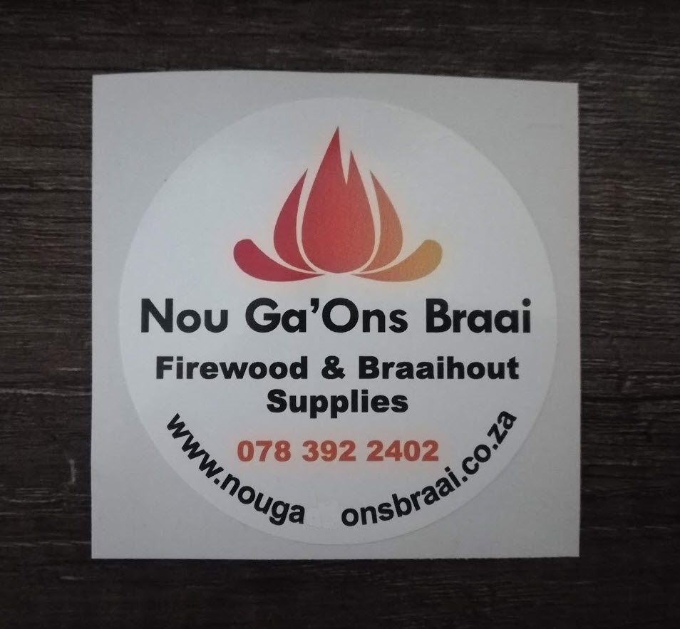 NouGaOnsBraai Sticker - Nou Ga'Ons Braai